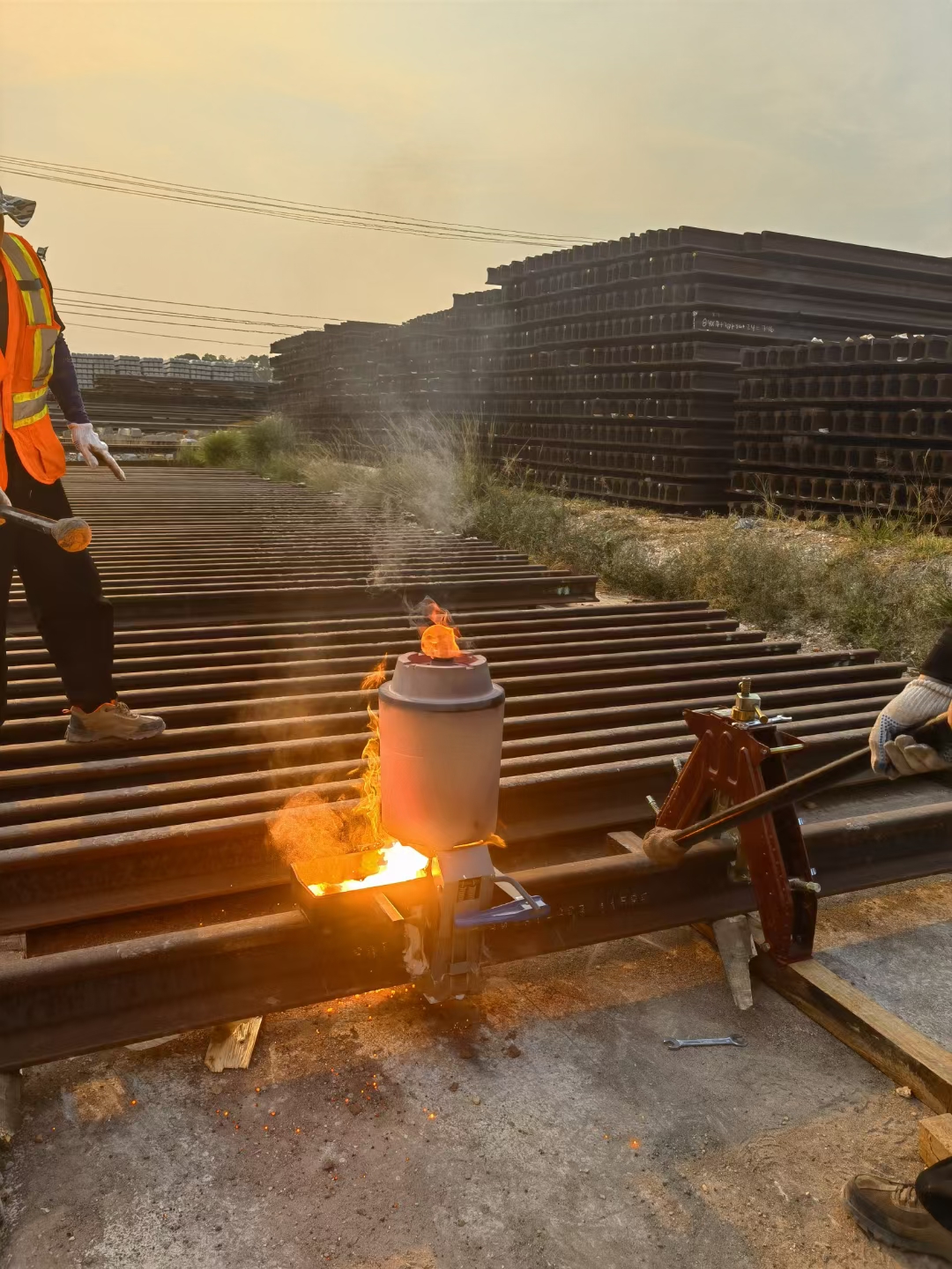 GDJ-I Rail Alignment Frames for aluminothermic welding-Wuhan Linkage ...